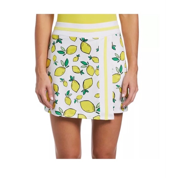 Grand Slam | Shorts | Lemon Fauxwrap Skort Large Matching Top Nwts ...